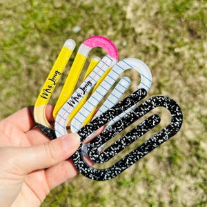 Teacher Appreciation Gift, Personalized Jumbo Paper Clip, Teacher Gift ...