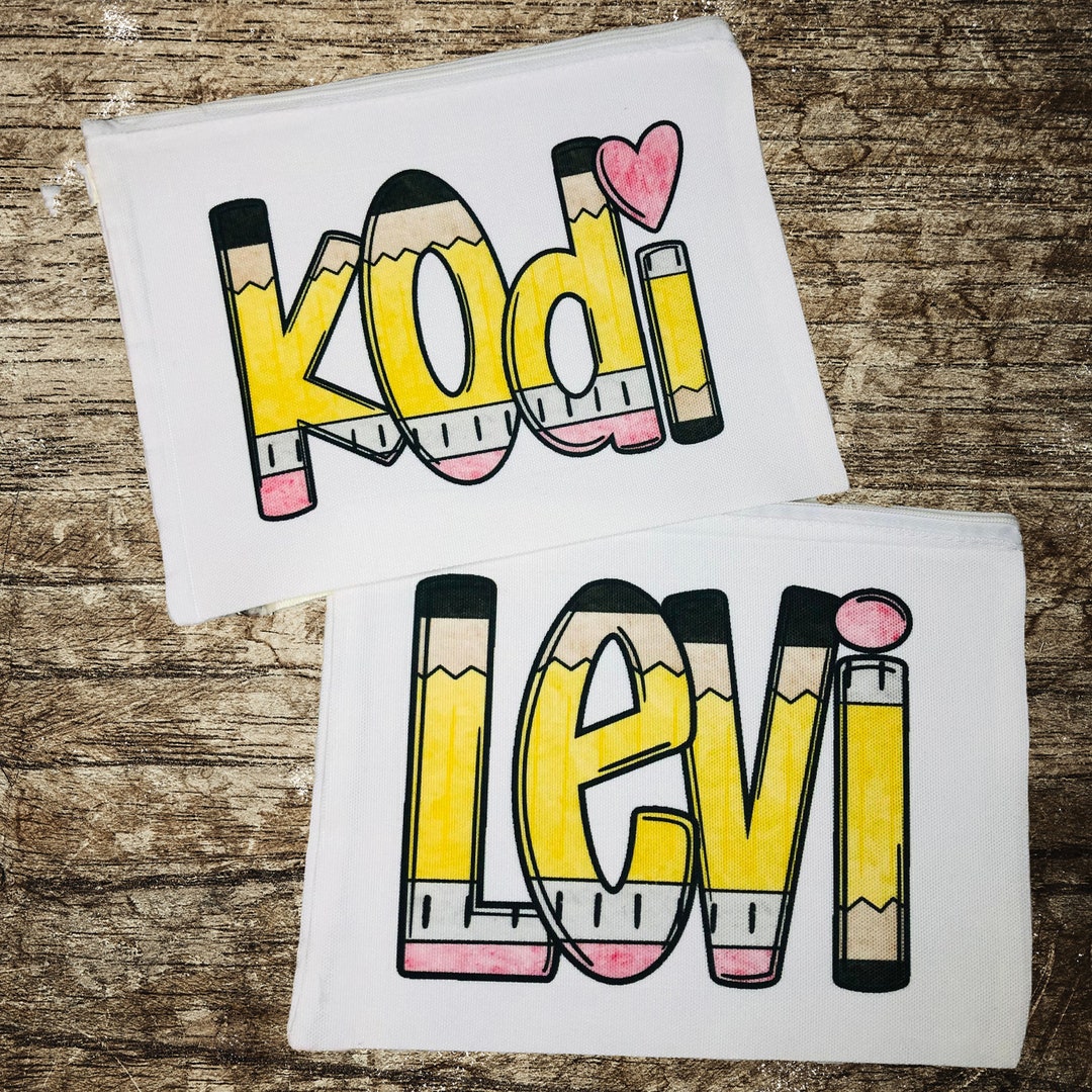 Personalized Pencil Pouch, Kids School Supply, Back to School, Pencil ...