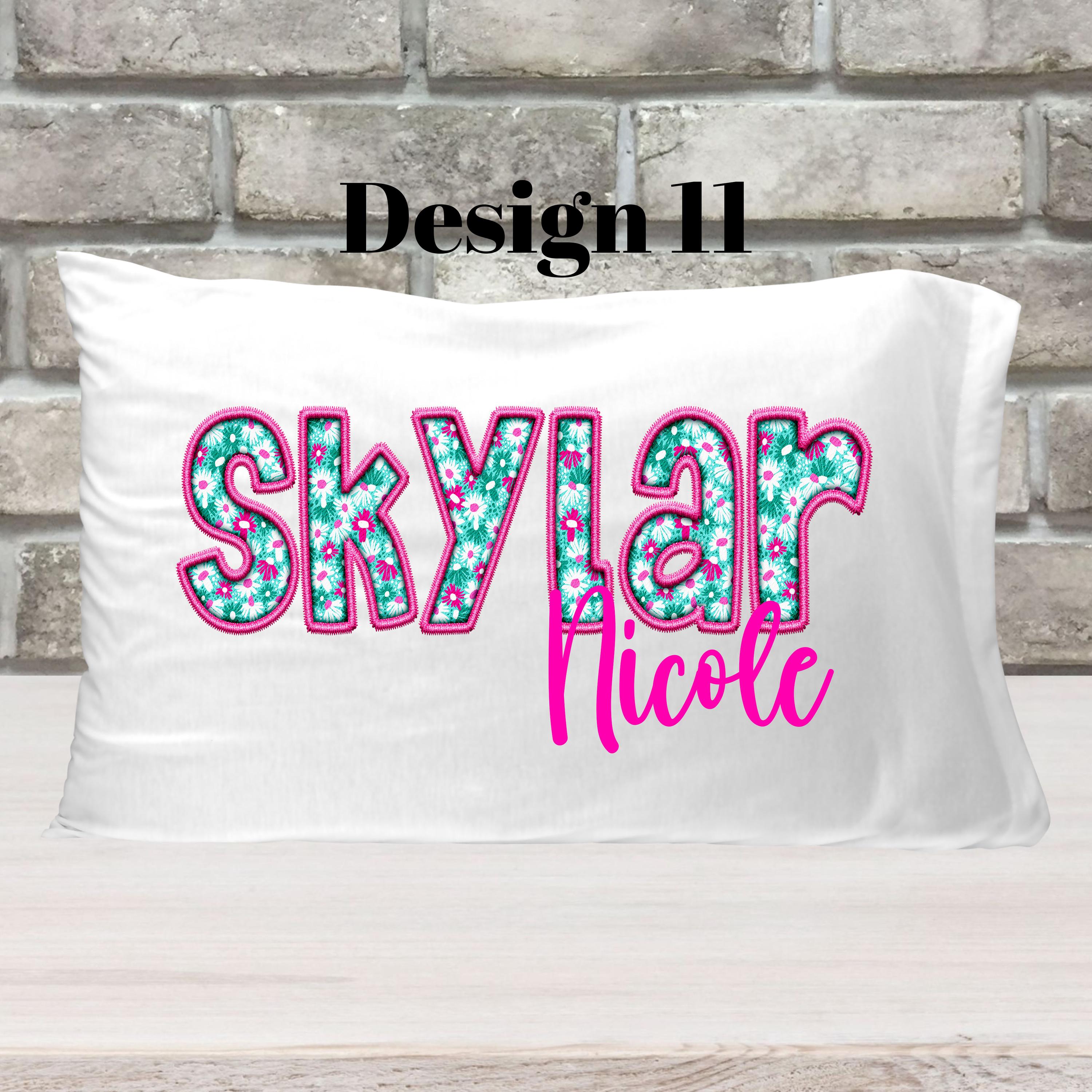 Personalized Kids Pillow Case, Girls Personalized Pillowcase, Girls ...
