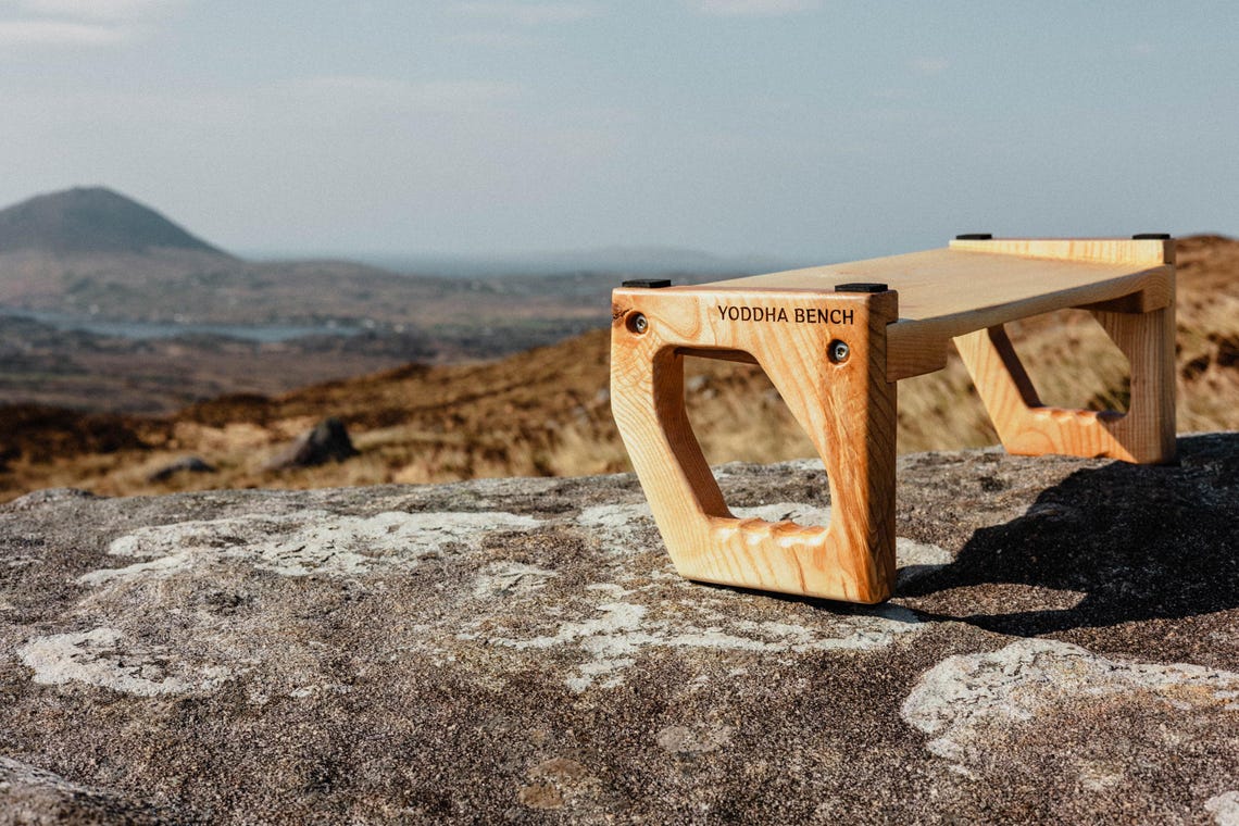 Handcrafted Wooden Seiza Meditation Bench – Yoga Stool & Push-up ...