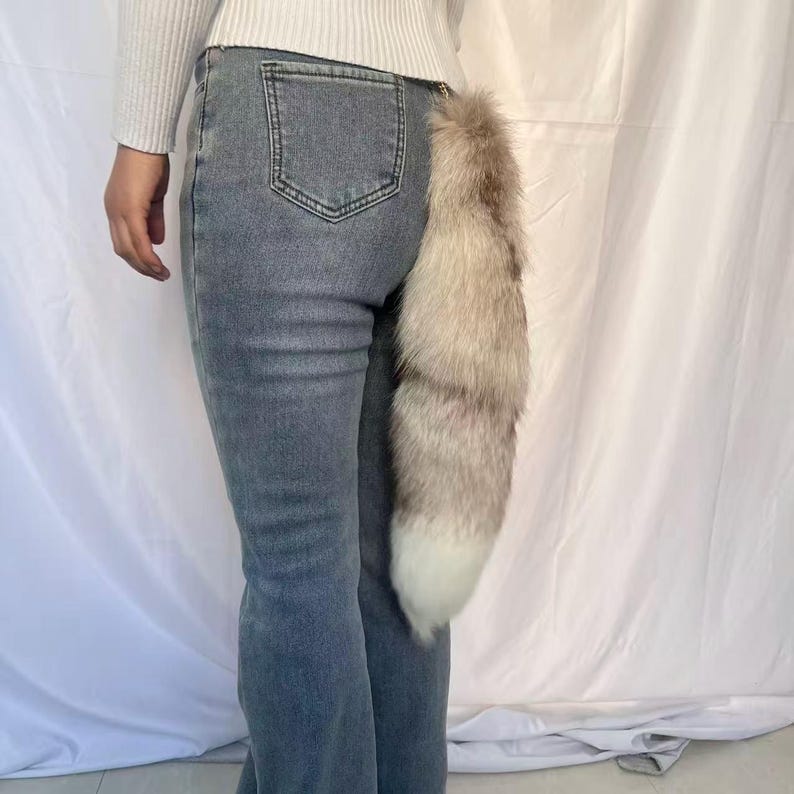 20” Big Fox Tails Therian Tails Ethical Taxidermy Tail Cosplay: Light ...