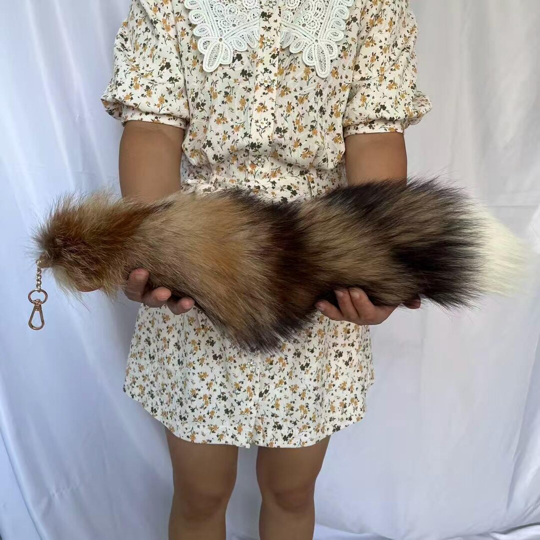 19" Fluffy Big Fox Tails Cosplay Tails Cosplay Fox Tails Natural Fox ...