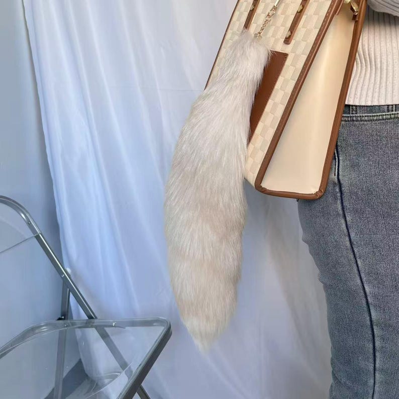 20” Big Fox Tails Therian Tails Ethical Taxidermy Tail Cosplay: Light ...