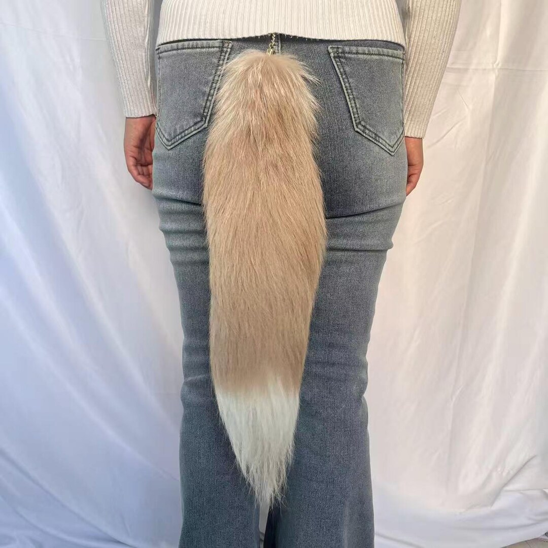 20” Big Fox Tails Therian Tails Ethical Taxidermy Tail Cosplay: Light ...