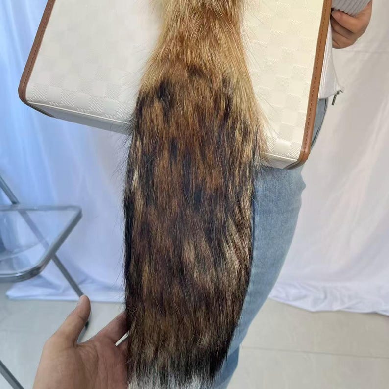 19” Red Fox Tails Therian Tails Ethical Taxidermy Tail Cosplay: Brown ...