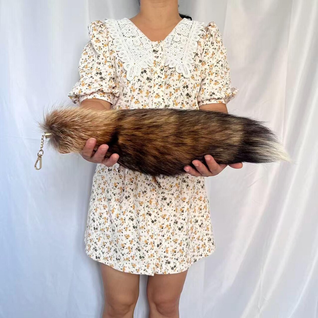 18” Big Fox Tails Therian Tails Ethical Taxidermy Tail Cosplay: Brown ...
