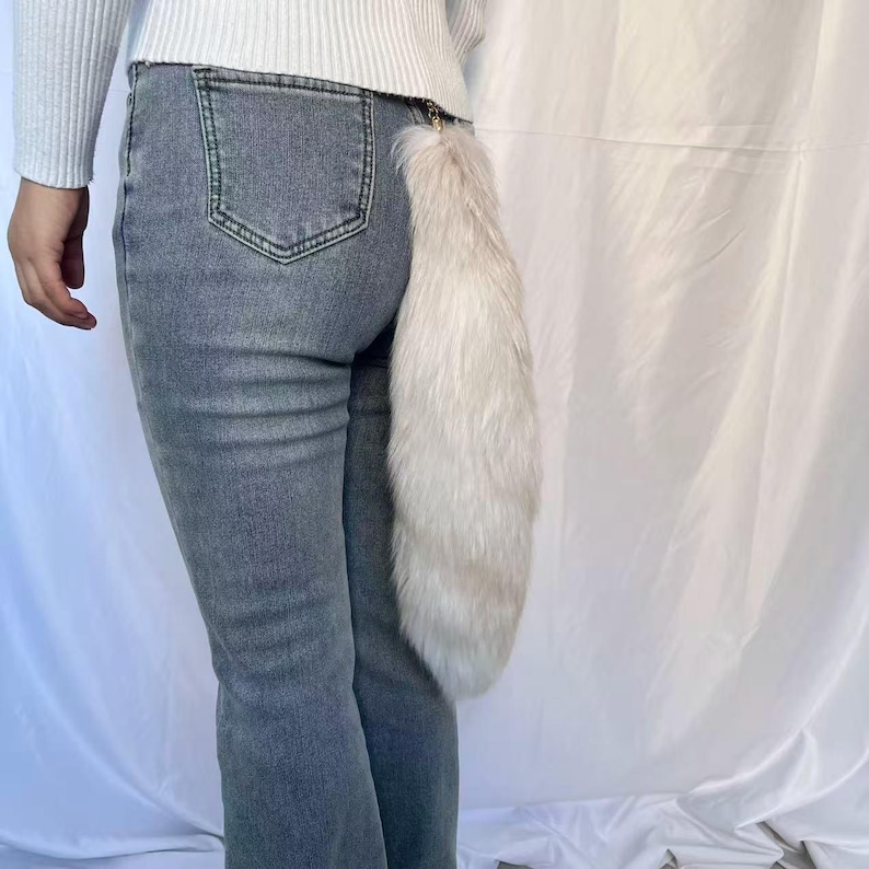 20” Big Fox Tails Therian Tails Ethical Taxidermy Tail Cosplay: Light ...