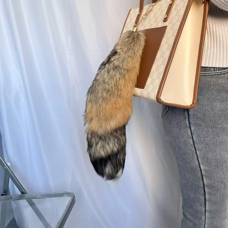 18” Big Fox Tails Therian Tails Ethical Taxidermy Tail Cosplay: Gold ...