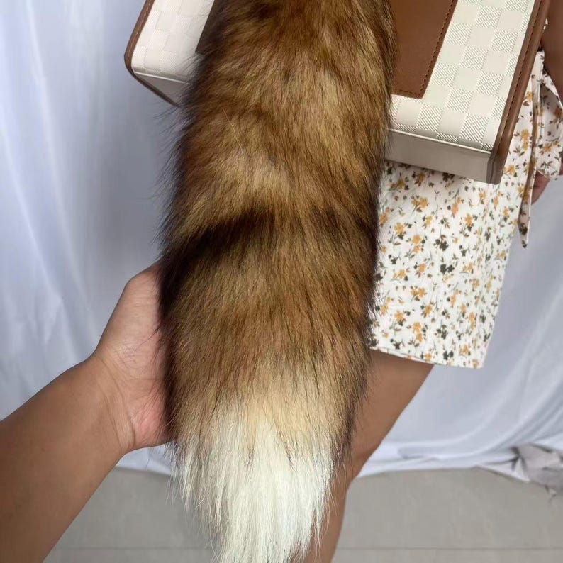 18” Big Fox Tails Therian Tails Ethical Taxidermy Tail Cosplay: Brown ...