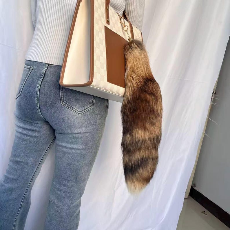 19” Big Fox Tails Therian Tails Ethical Taxidermy Tail Cosplay: Brown ...