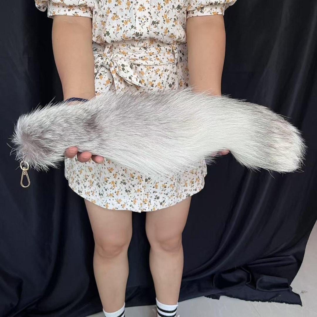 17" to 18" Fluffy Big Fox Tails Cosplay Tails Cosplay Fox Tails Natural ...
