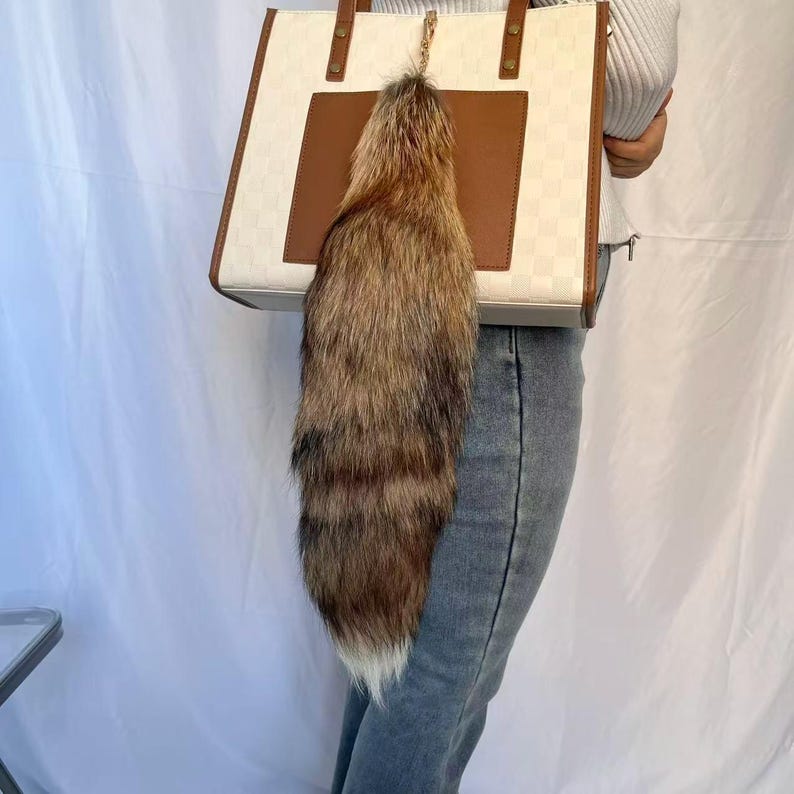 19” Big Fox Tails Therian Tails Ethical Taxidermy Tail Cosplay: Brown ...