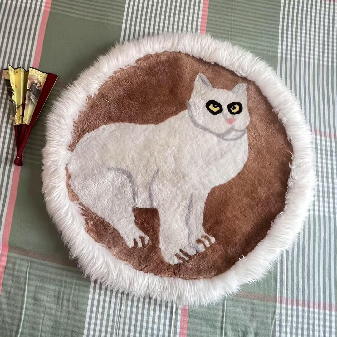 31" Wool Mat Sheep Fur Mat Rug Sheep Fur Rugs Mat Cat Mat Rug - Etsy ...