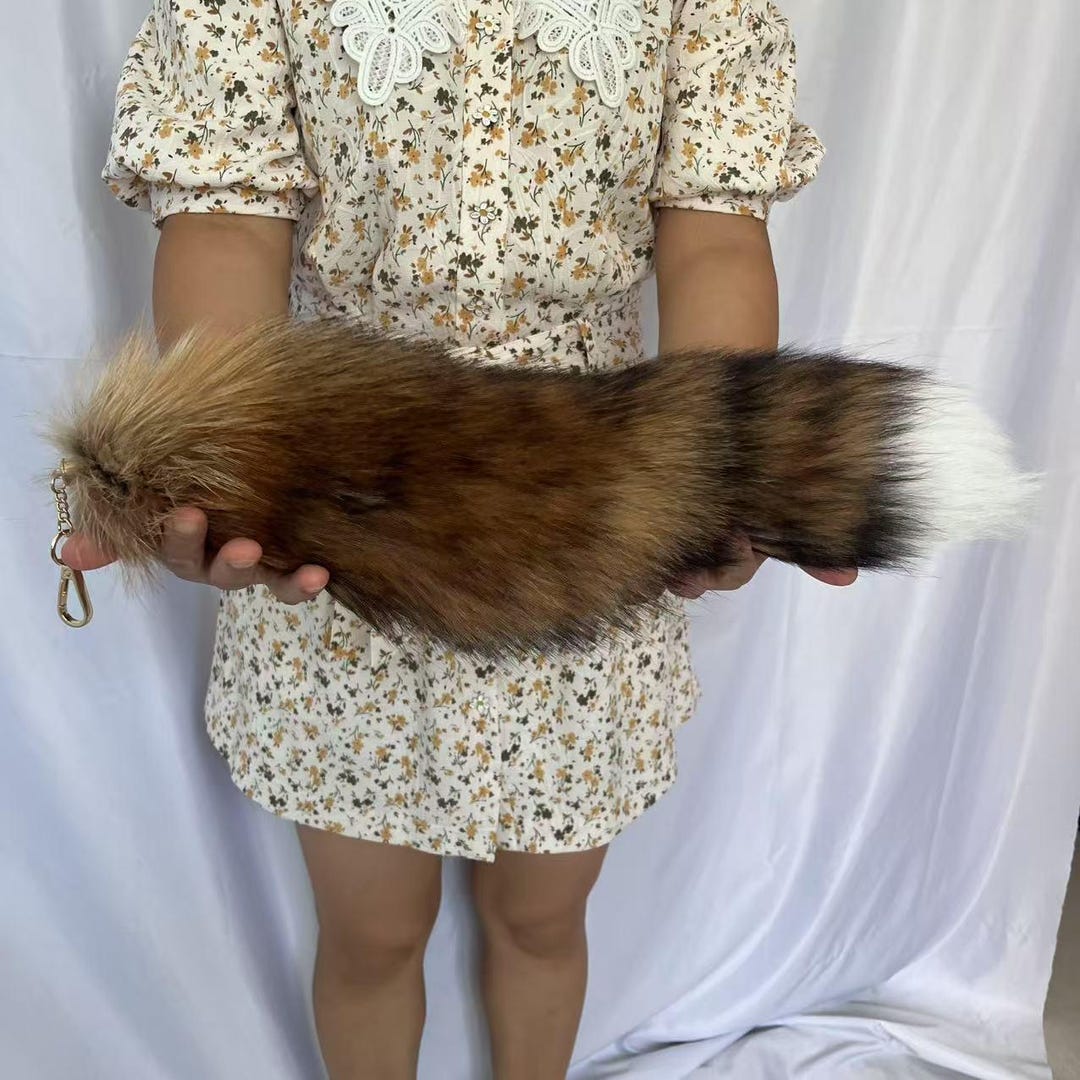 17" to 18" Fluffy Big Fox Tails Cosplay Tails Cosplay Fox Tails Natural ...