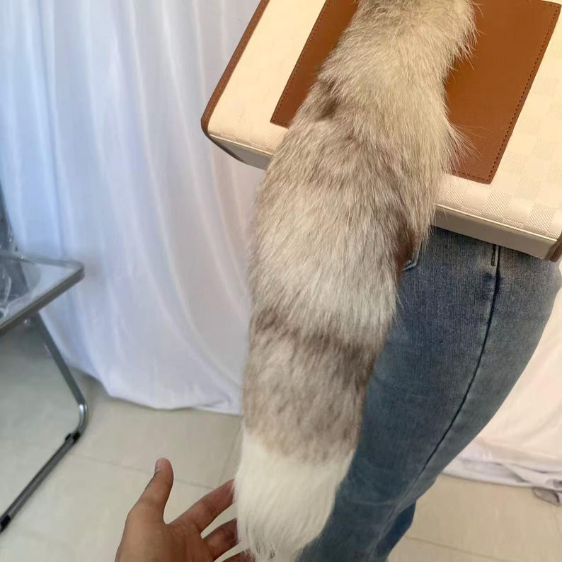 20” Big Fox Tails Therian Tails Ethical Taxidermy Tail Cosplay: Light ...