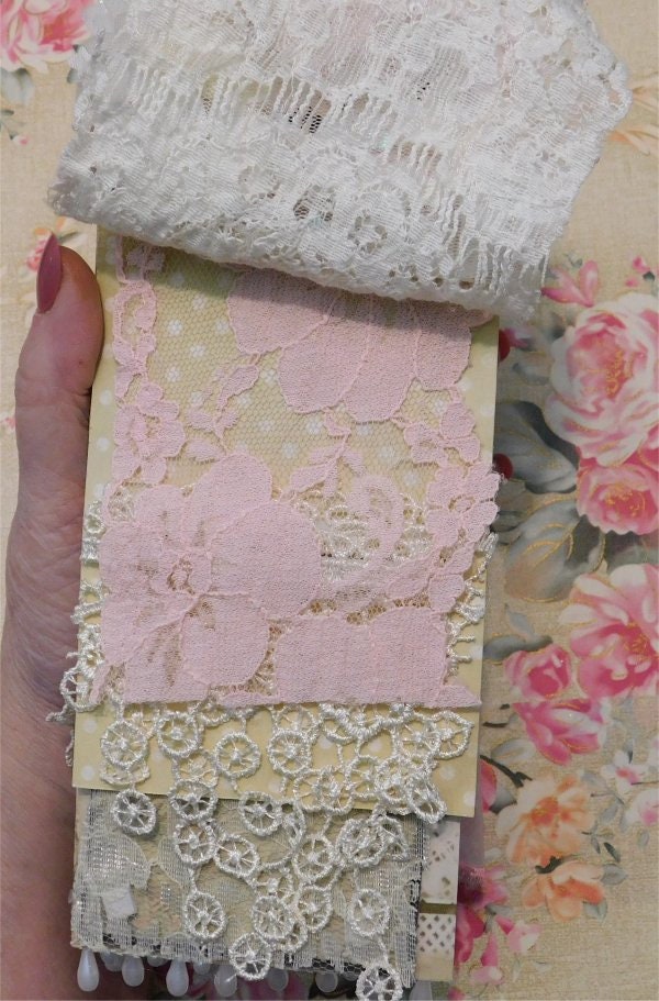 Appliques Lace Snippits on Unique Lace Sample Cards Including - Etsy