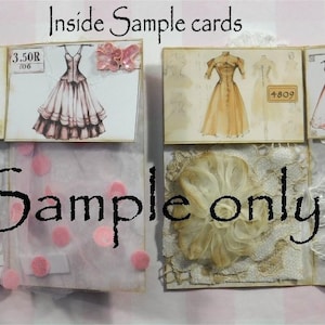 Double Sided Fabric Sample Cards -junk Journal, Pages, Tags, Cards ...