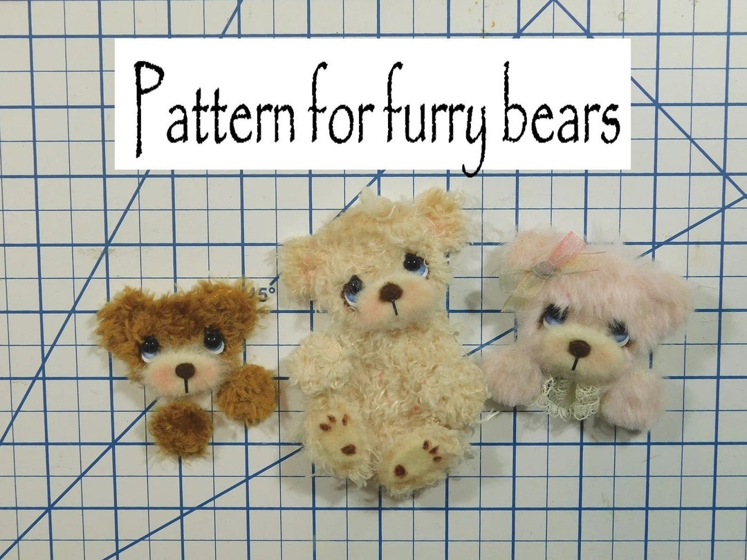 Pattern to Make These Furry Bears. Also Included a Link to the Tutorial ...