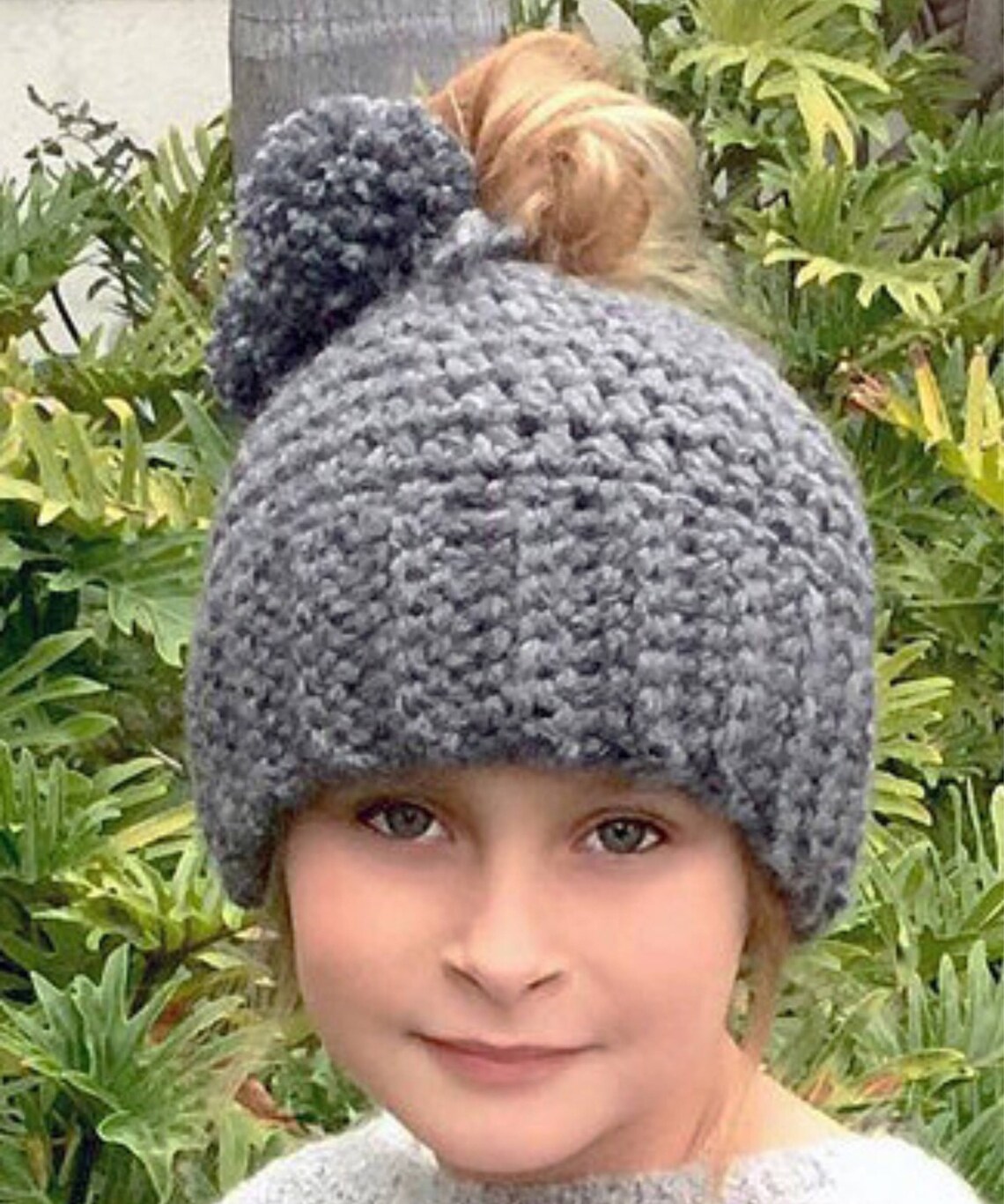 Messy Bun Hat Ponytail Hat Trendy Hat Open Top Hat Bun | Etsy