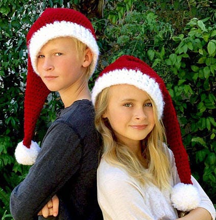 Santa Hats Holiday Hat Baby Santa Hat Deluxe Santa Hat | Etsy