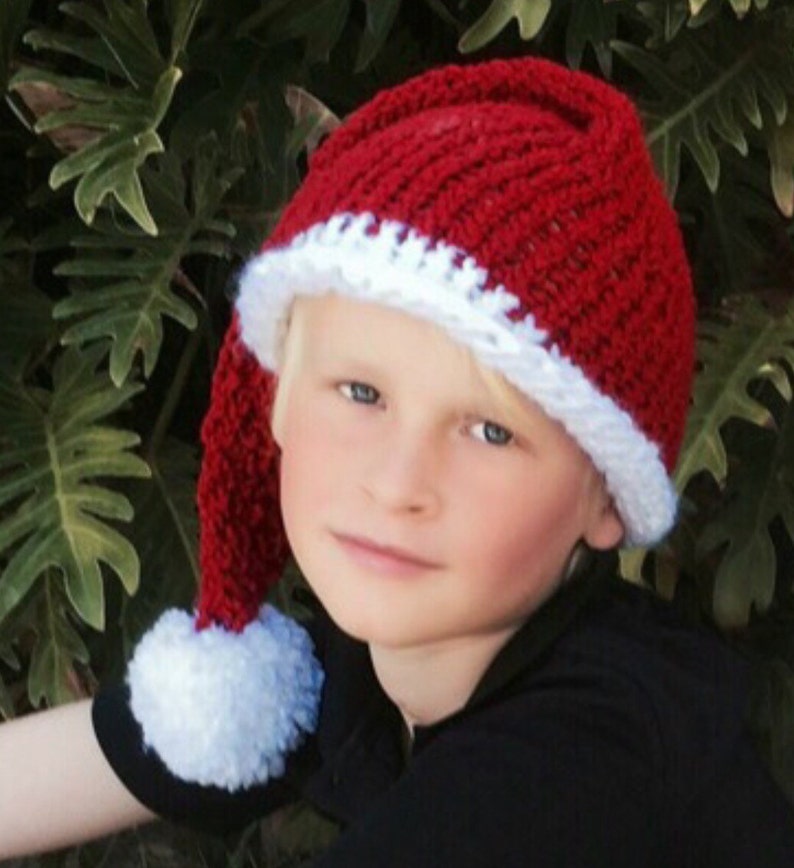 Knitted Santa Hat Baby Santa Hat Holiday Hats Christmas - Etsy
