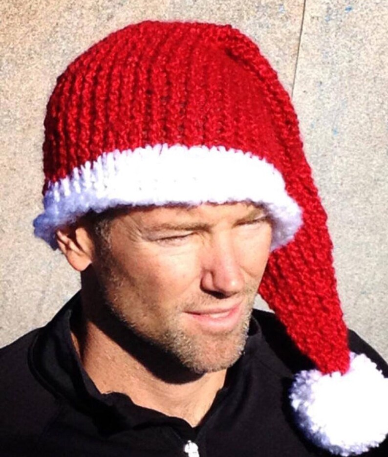 Christmas Baby Hats Knit Santa Hats Holiday Hats Children - Etsy