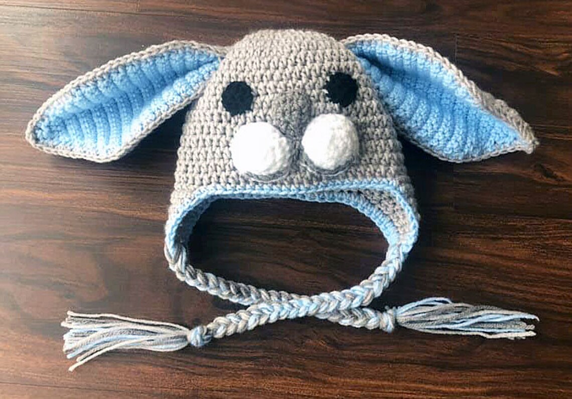 Bunny Hat Rabbit Hat Animal Hat Easter Hat Floppy Ear | Etsy