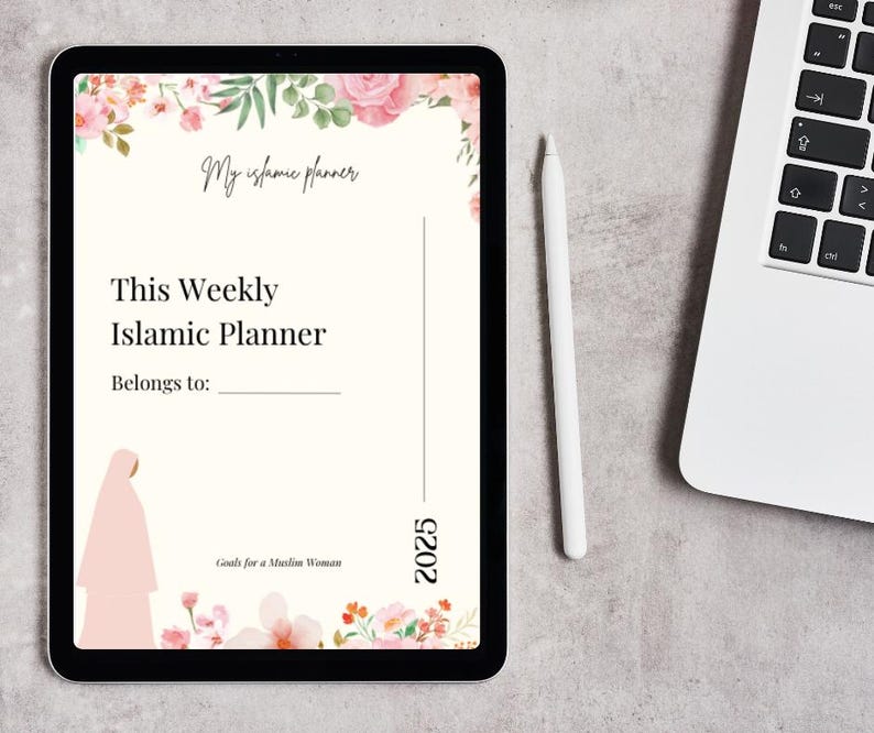 Muslim Women Printable Weekly Planner - Islamic Journal for Prayer, Dua ...