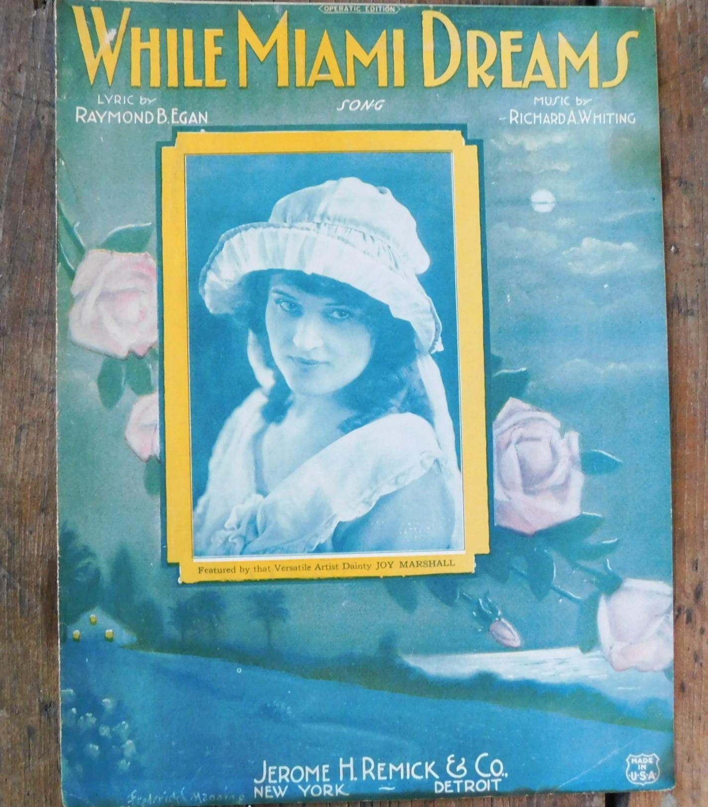 Vintage Sheet Music-dream Collection-stephen Foster-tobias-joe Burke ...