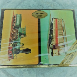 Vintage Cards-congress Playing Cards-bridge-canasta-double Deck-card ...