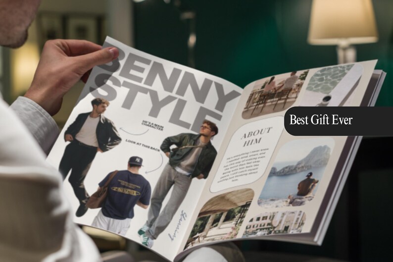 Personalized Birthday Magazine Template | DIY Gift for Him or Her ...