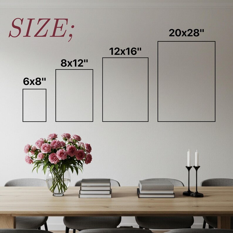 Minimalist Line Art Print, Passion Fruit Illustration, Lagom Life Wall Decor, Framed Art, Modern ...