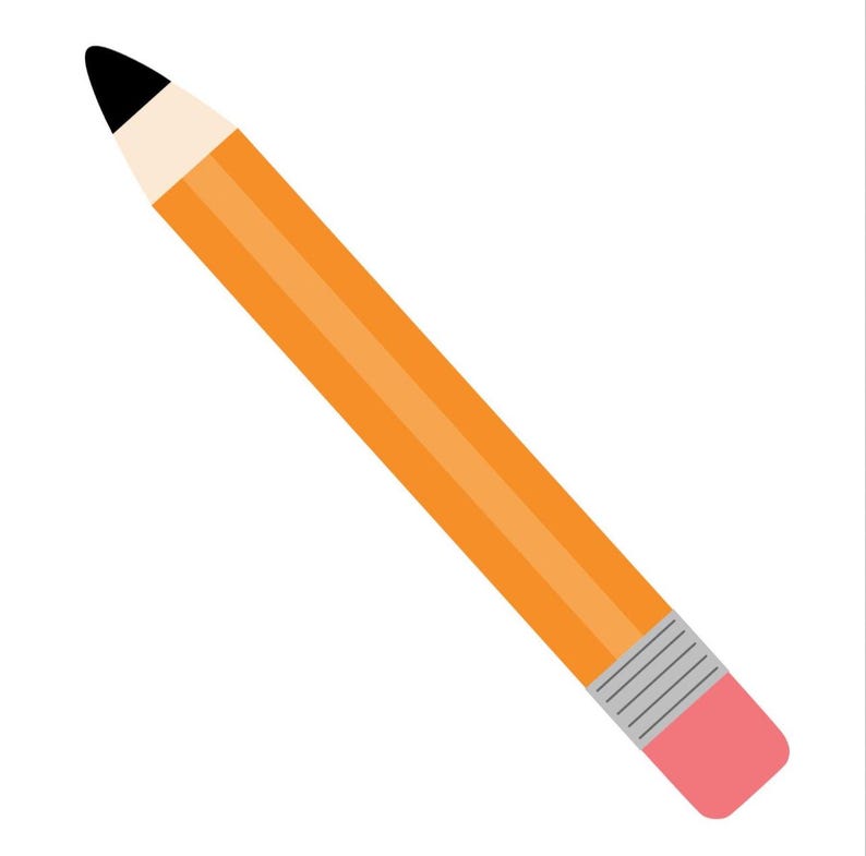 Pencil! Back to School Pencil Design -digital Download -PNG and JPEG - Etsy