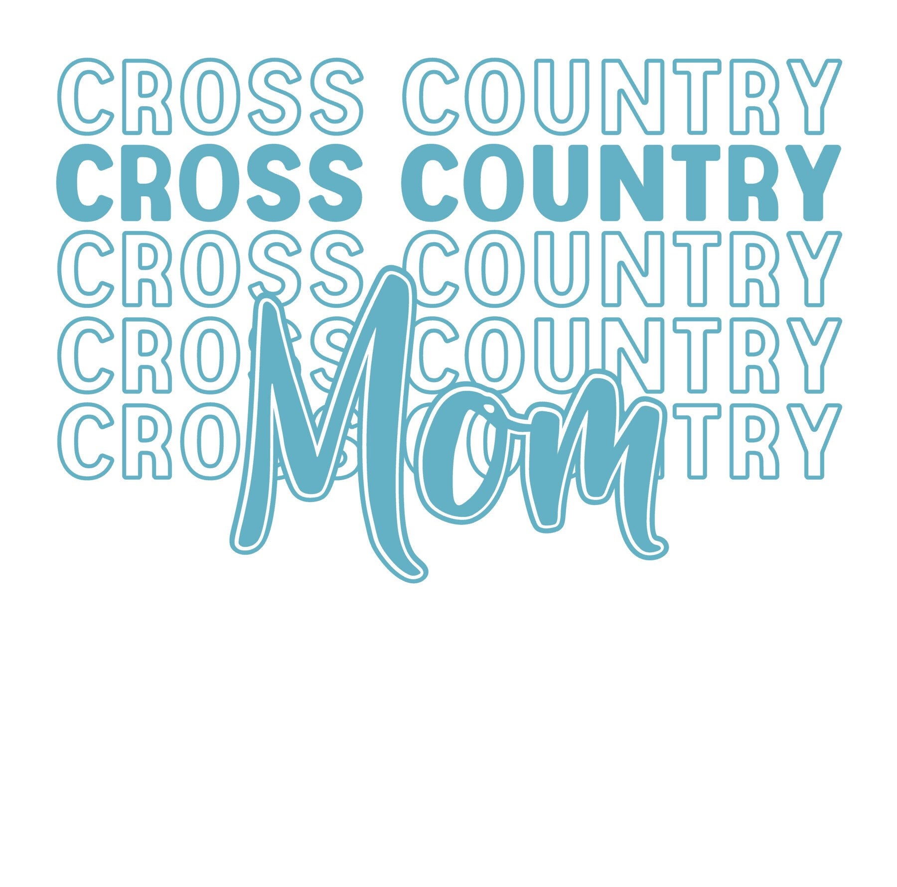 Cross Country MOM! -shirt Design -SVG and PNG - Etsy