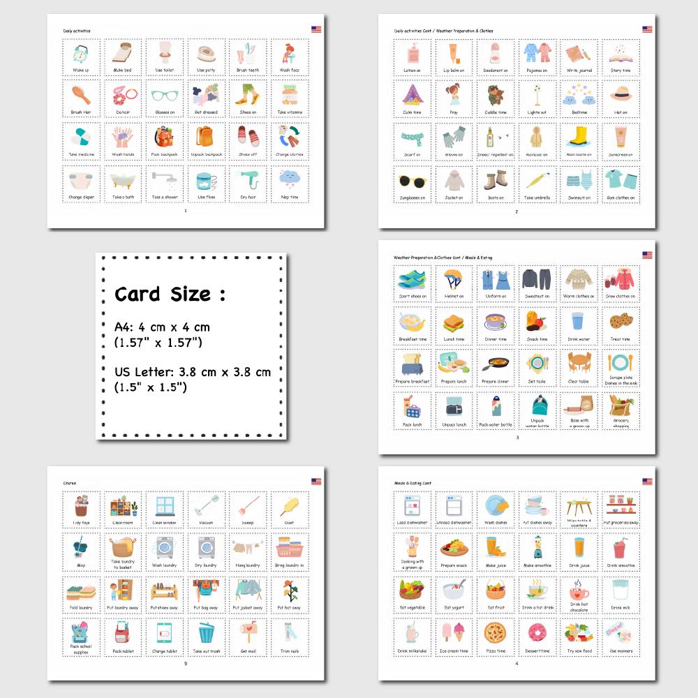 Editable Routine Cards and Charts for Kids Printable Visual Schedule ...
