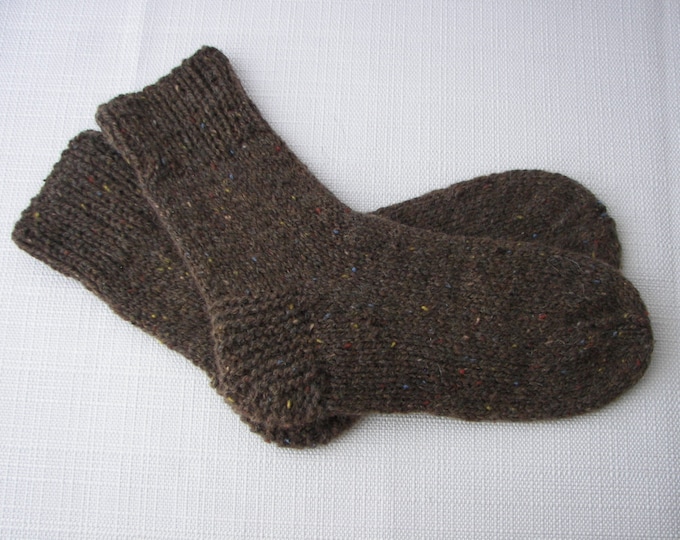 Hand Knit Thick 100% Virgin Unscoured Irish Wool Rustic SOCKS - Etsy