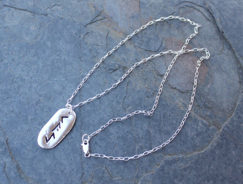 Handmade Fine Silver Three Initial Rune Necklace- Name Runes- Viking ...