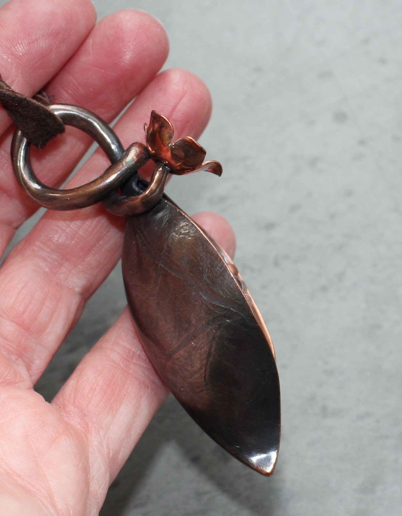 Australian Flame Tree Seed Pod Necklace- Hand Fabricated Copper ...