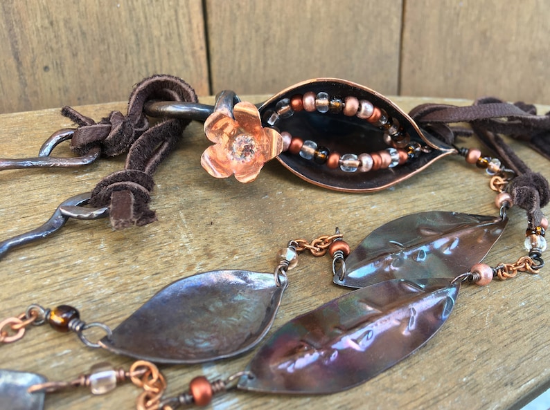 Australian Flame Tree Seed Pod Necklace- Hand Fabricated Copper ...