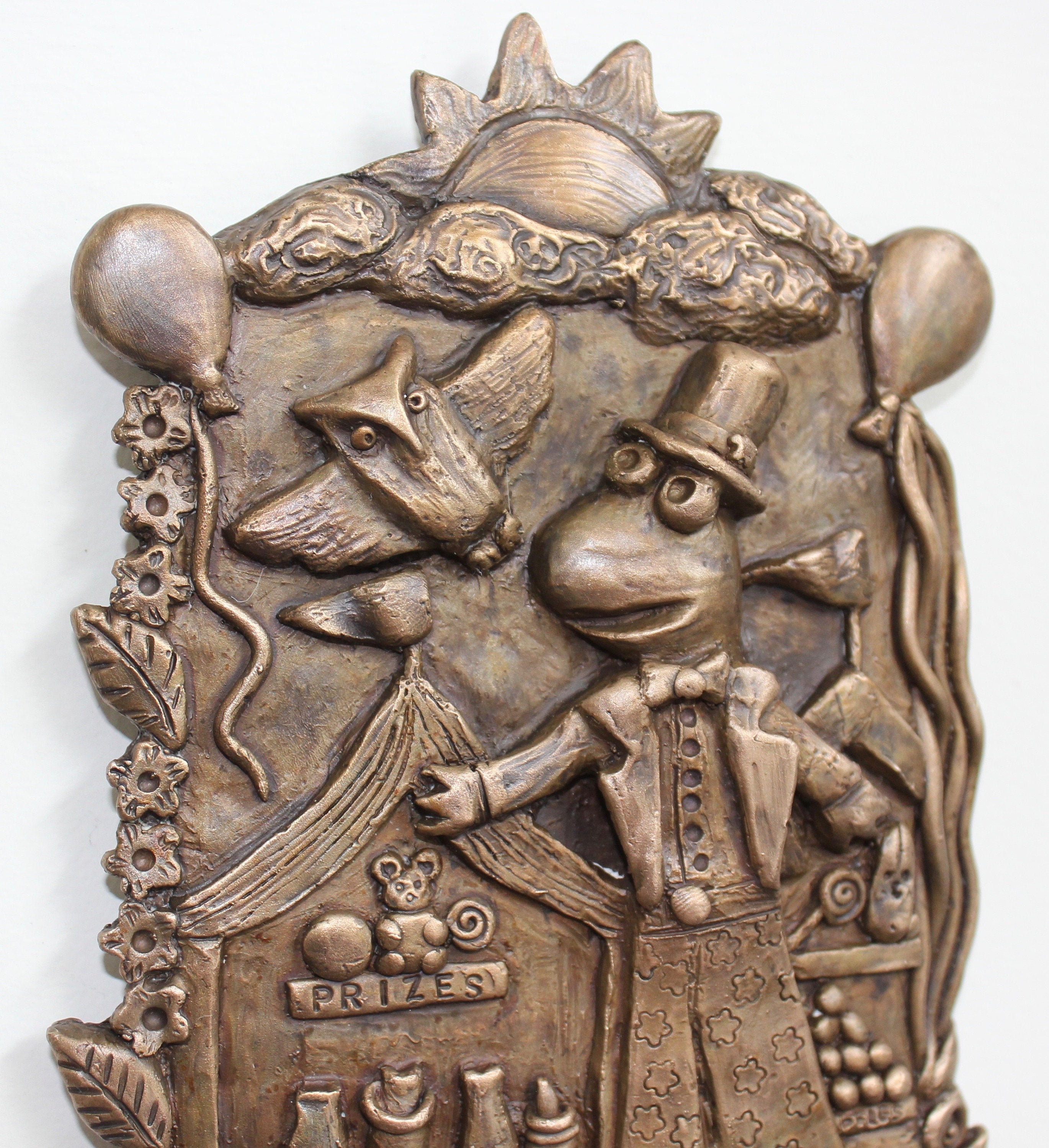 Owl and Sir Reginald Toad at the Summer Fete - Adorable Handcrafted ...