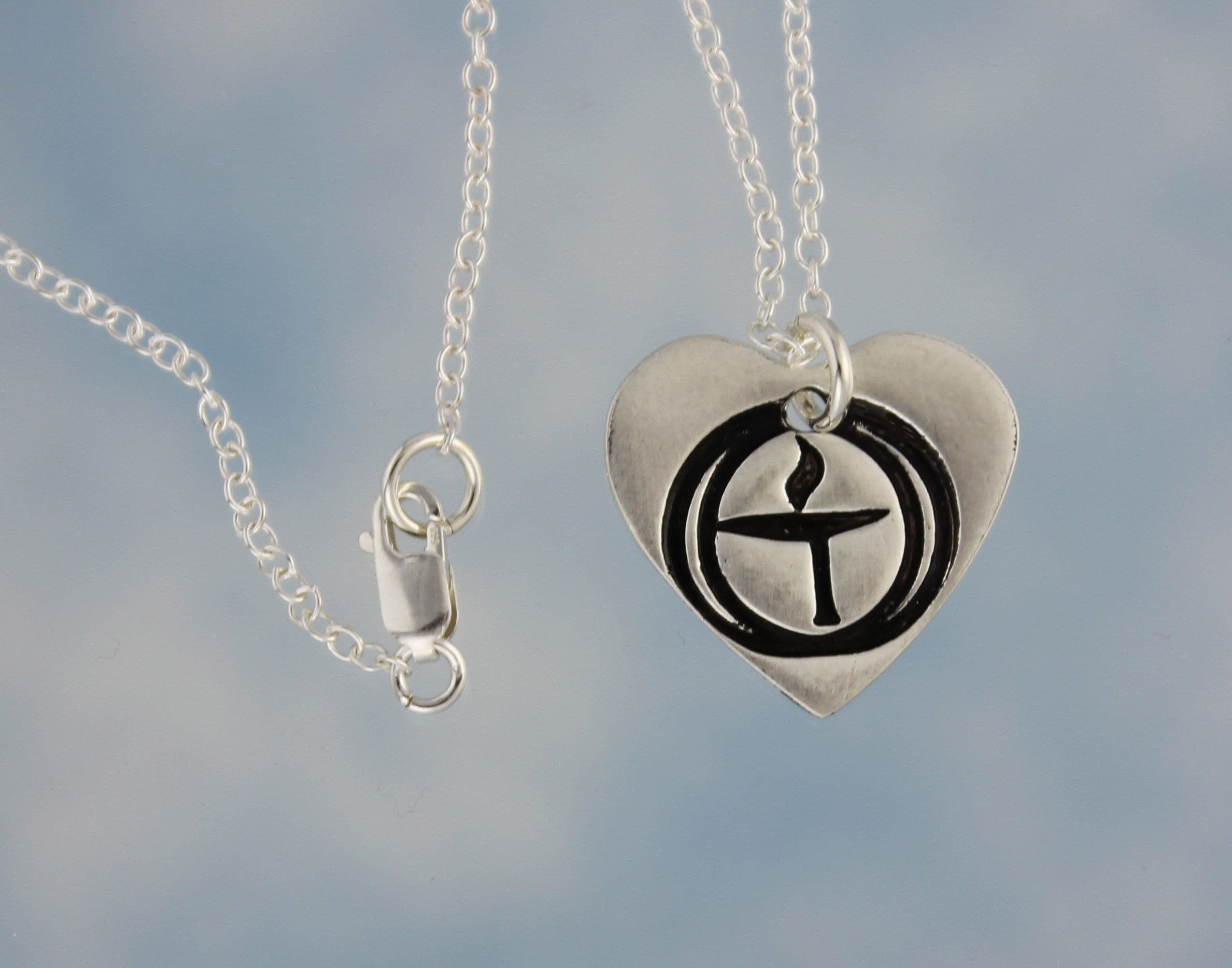 Flame in the Chalice Necklace - Unitarian Universalist Handmade Fine ...