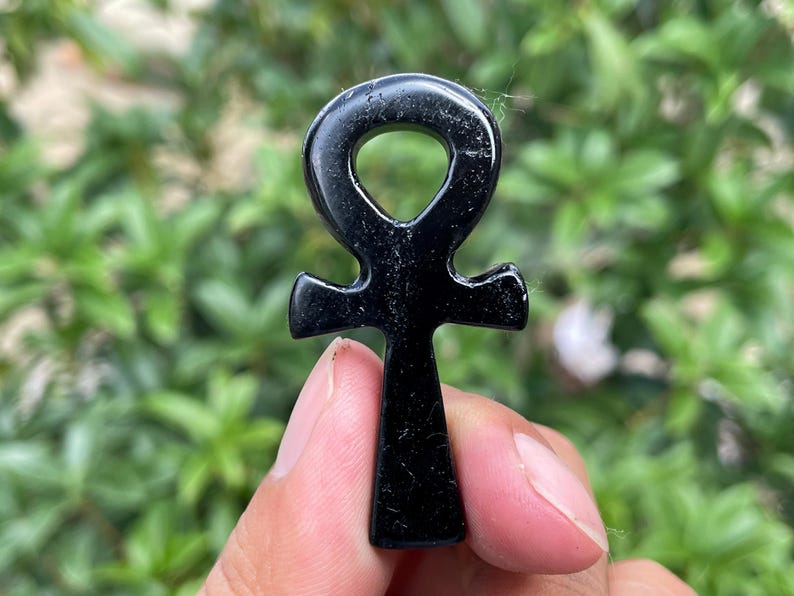 Natural Quartz Crystal Ankh: Healing Stone, Home Decor (2''x1'') - Etsy