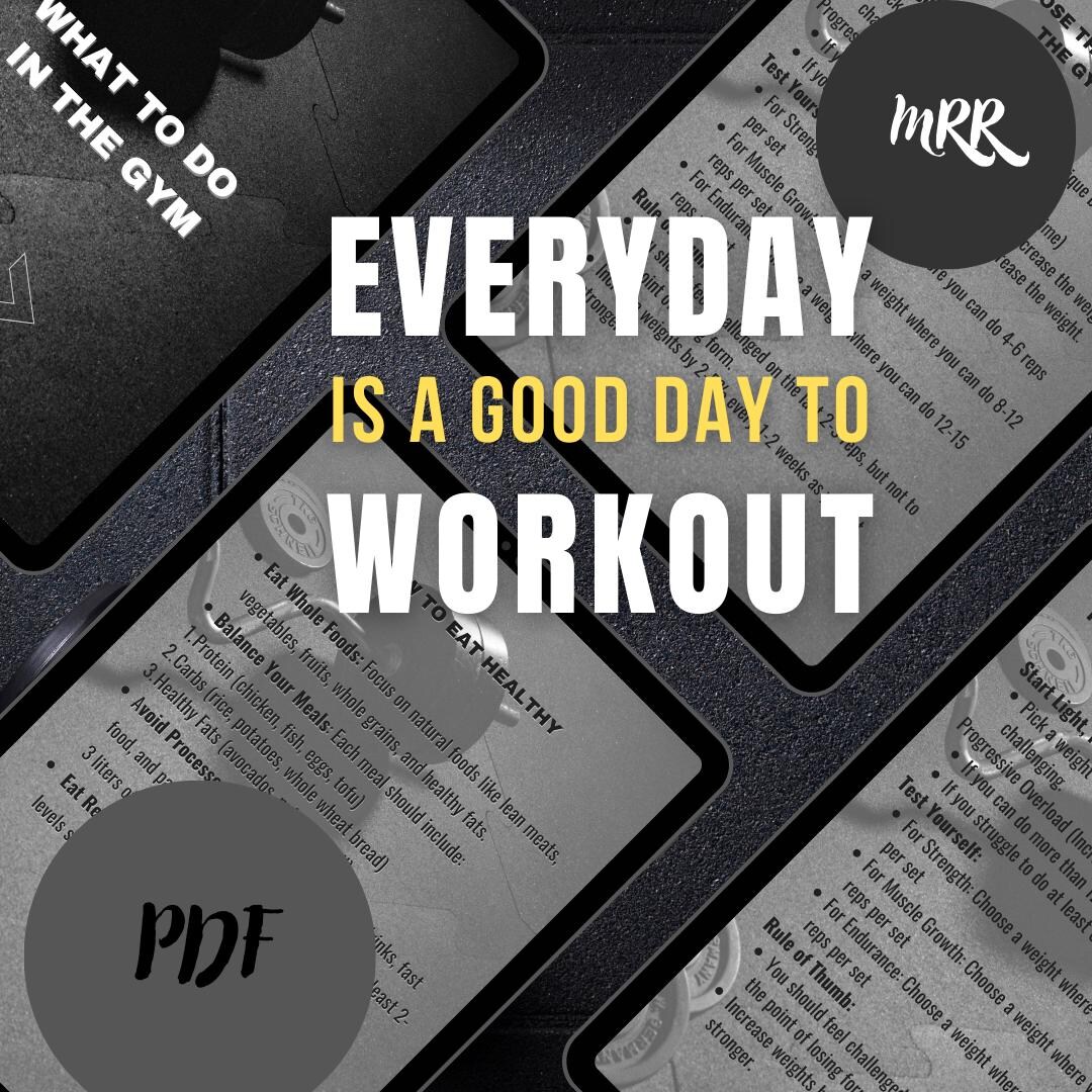 What to Do in the Gym | Beginner Fitness Guide PDF | Workout Plan for ...