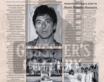 Scarface Poster Newspaper - Etsy