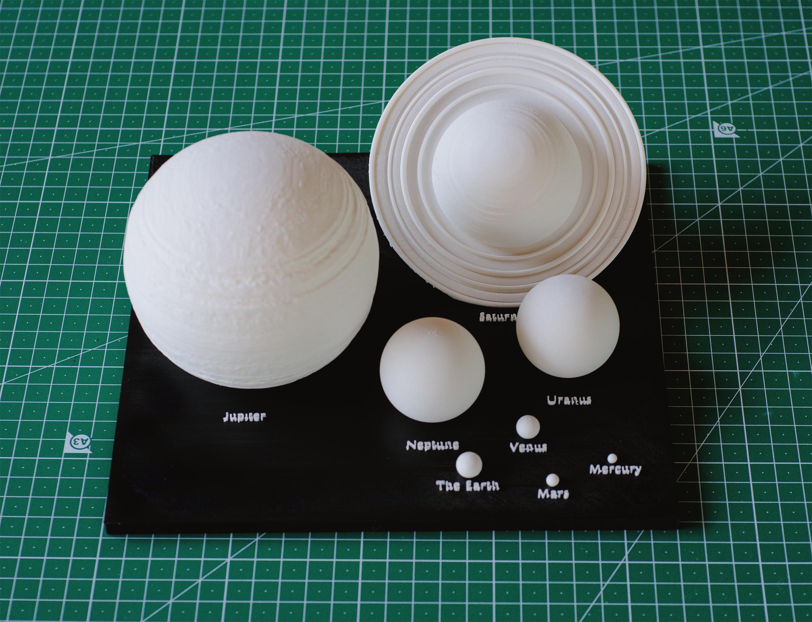 Solar System Scale Model Planets Astronomy 3D Printed - Etsy