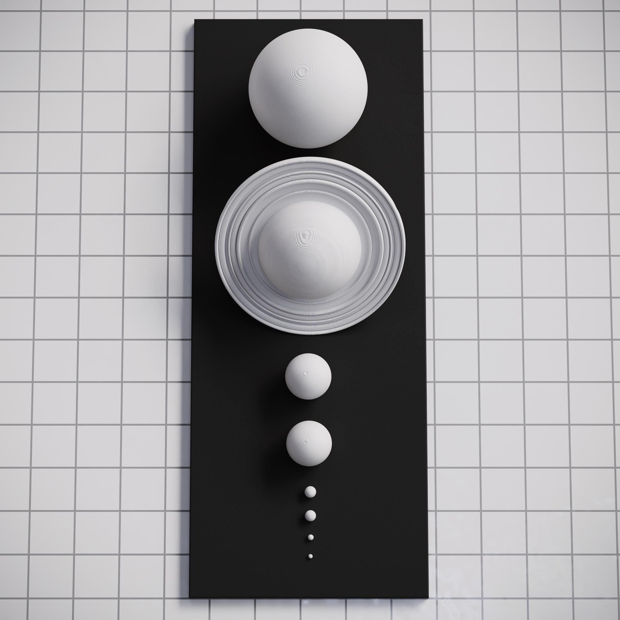 3D Printed Solar System Scale Model Planets Astronomy - Etsy