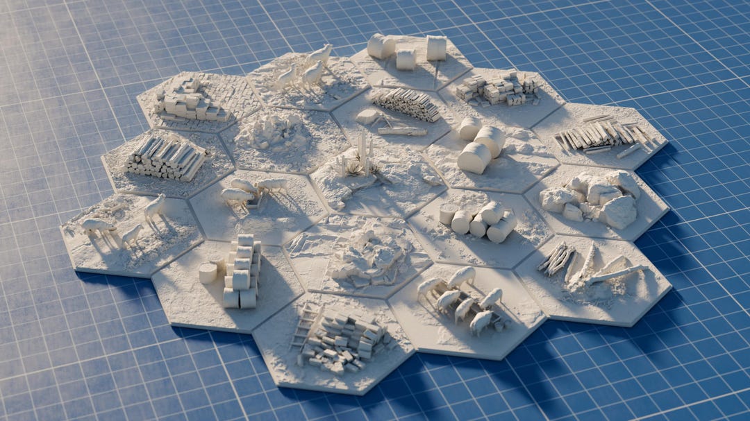 3D Printed Hexagon Game - Etsy