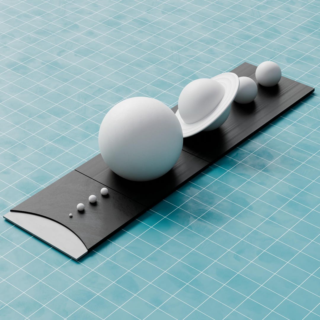 Big Solar System Scale Model Planets Astronomy 3D Printed - Etsy