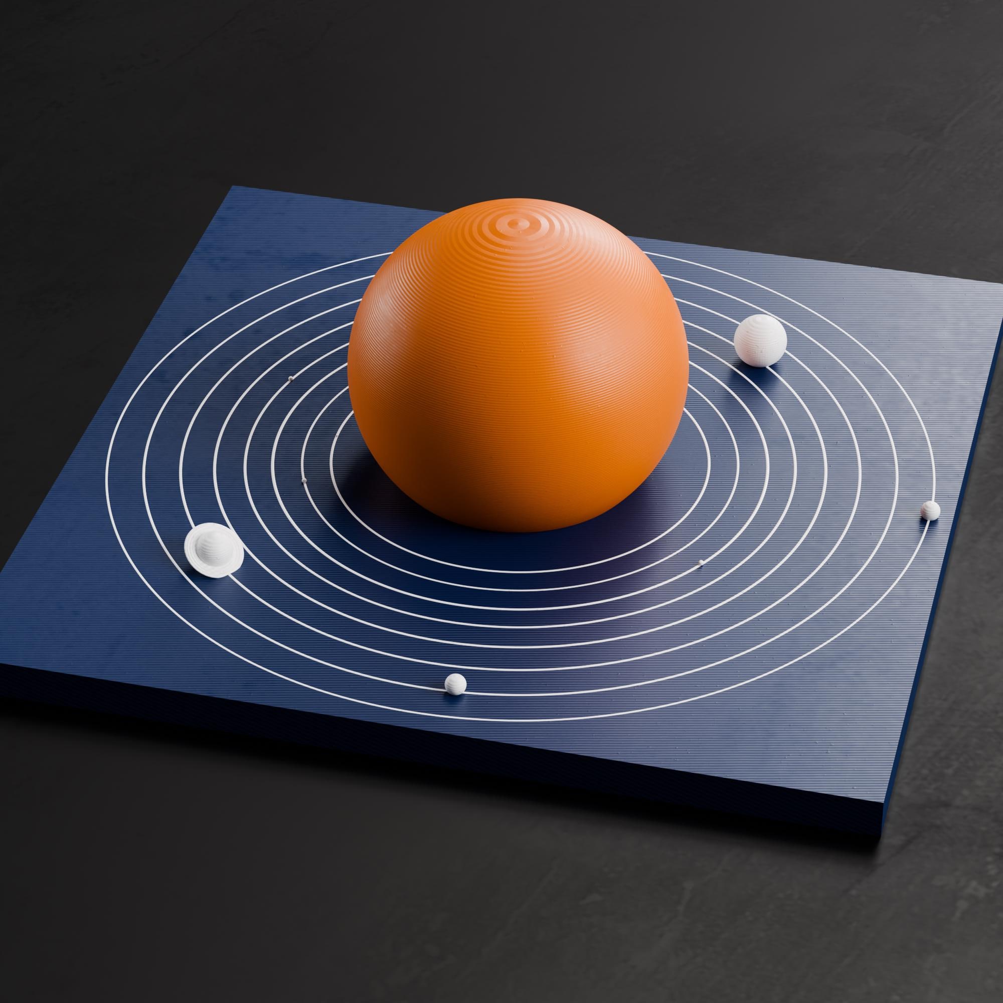 Solar System Scale Model Planets Astronomy 3D Printed - Etsy