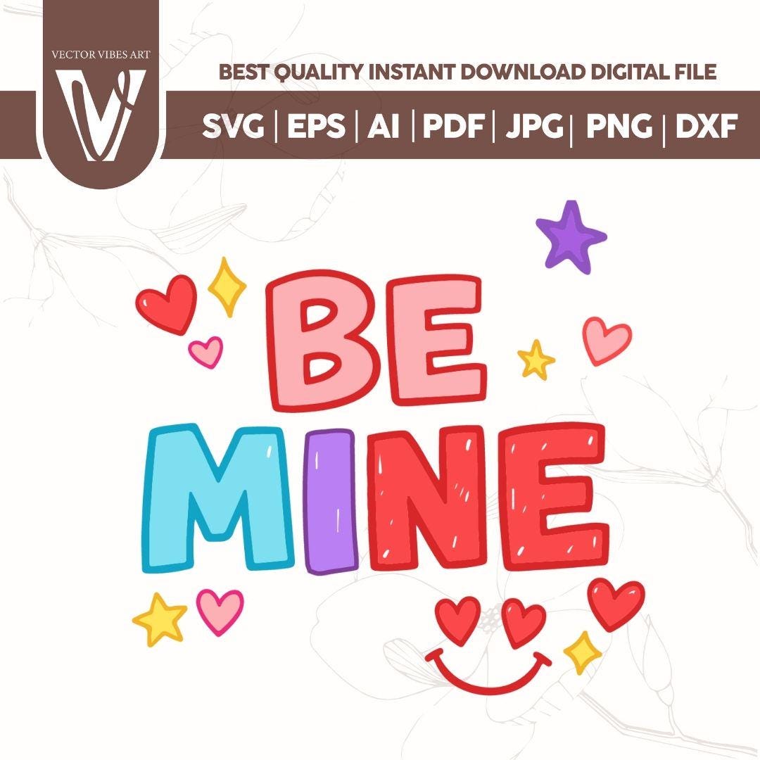Be Mine SVG Png,valentines Png,doodle Svg Png,lovers Png,preppy Png ...